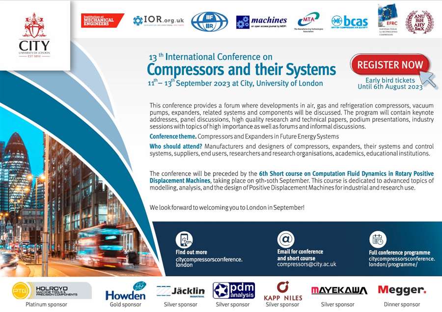 Conference on Compressors and their Systems set - CompressorTECH²