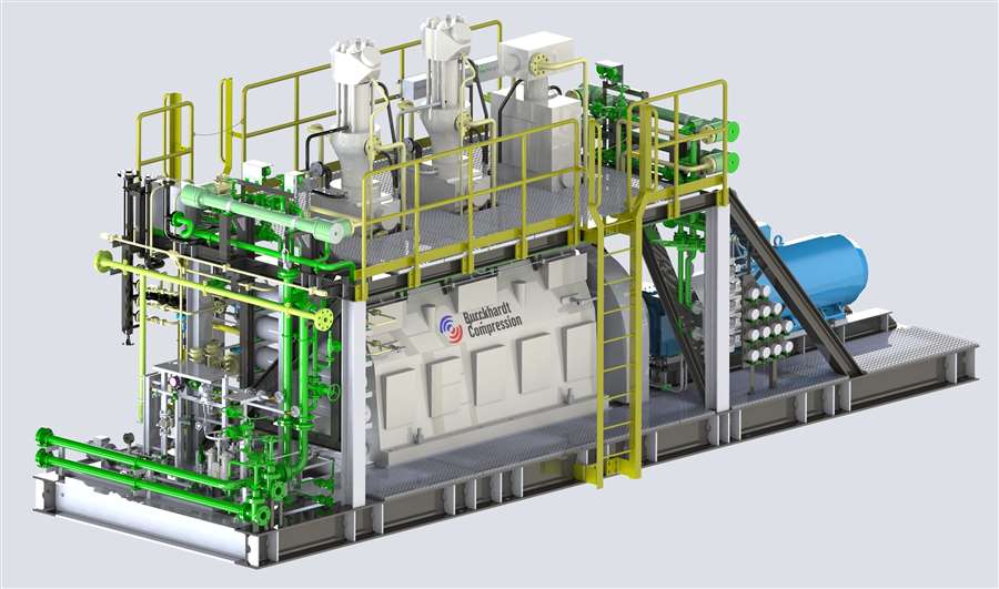 Burckhardt compressor packages for hydrogen facility - CompressorTECH²
